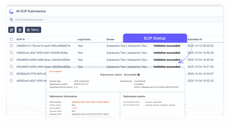 Tool for automated SCIP dossier submission | Substantio